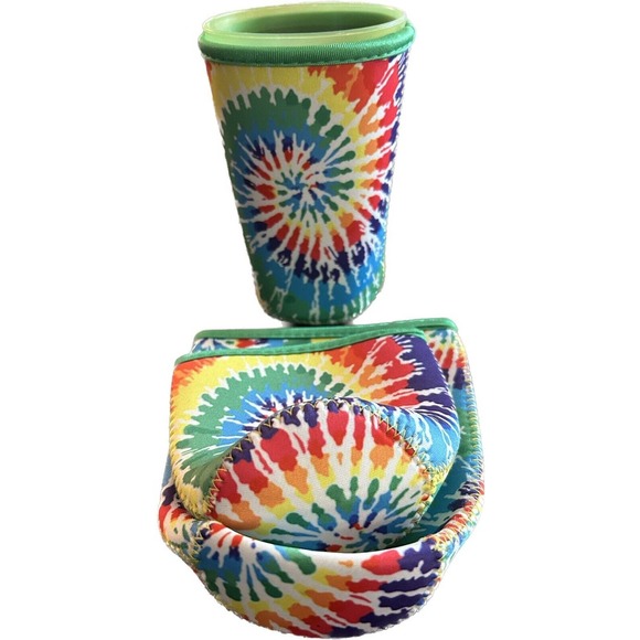 Unbranded | Dining | Tye Dye Cup Koozies 3 Piece Set3 Sizes | Poshmark